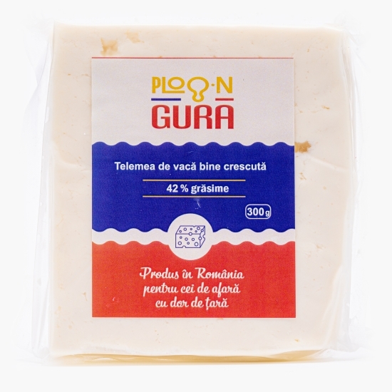 Telemea de vacă bine crescută 42% grăsime, 300g - Prospețime și ...