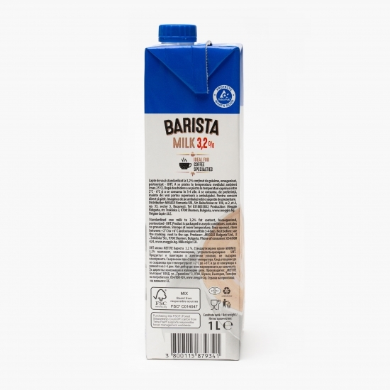 Lapte Barista 3,2% grăsime 1l - Prospețime și varietate - Freshful.ro