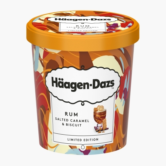 Înghețată cu caramel sărat, rom și biscuiți 400g - Prospețime și ...