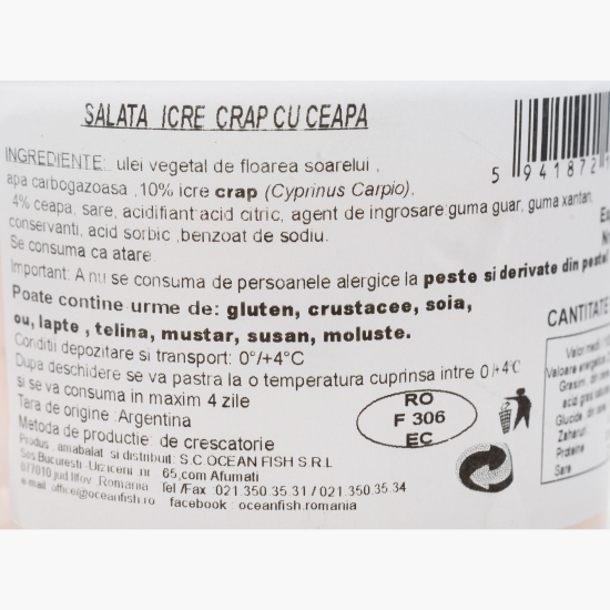 Salată cu icre de crap și ceapă 200g - Prospețime și varietate ...