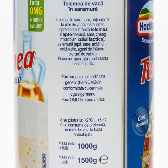 Telemea de vacă în saramură 1kg - Prospețime și varietate - Freshful.ro