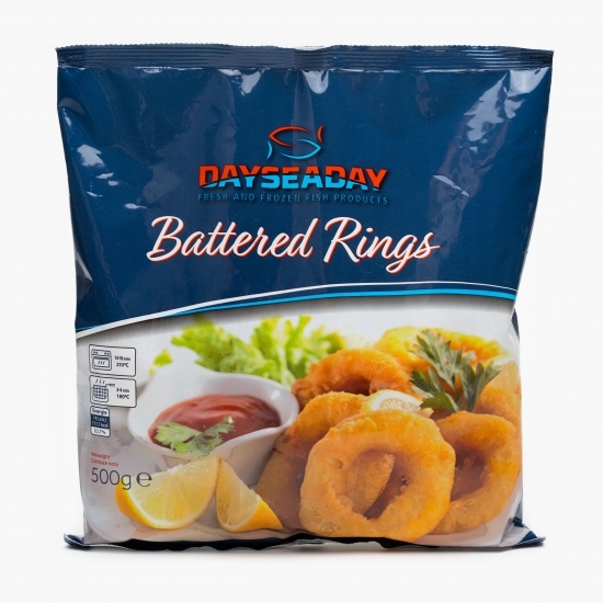 Inele calamar pane 500g - Prospețime și varietate - Freshful.ro
