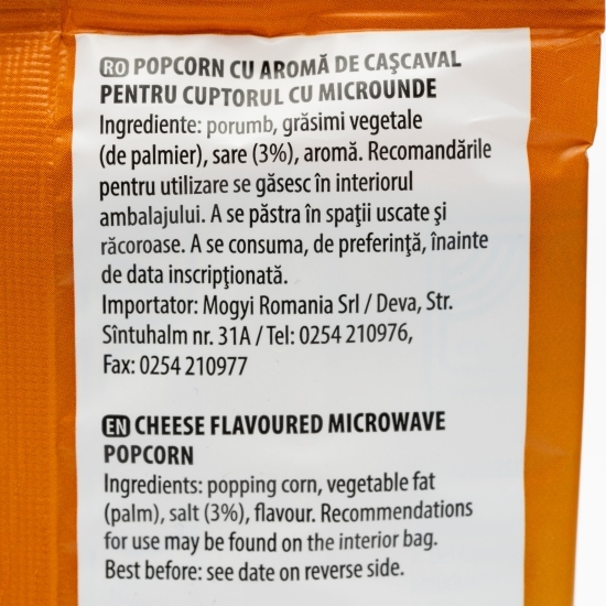 Popcorn cu aromă de cașcaval Micropop 100g - Prospețime și varietate ...