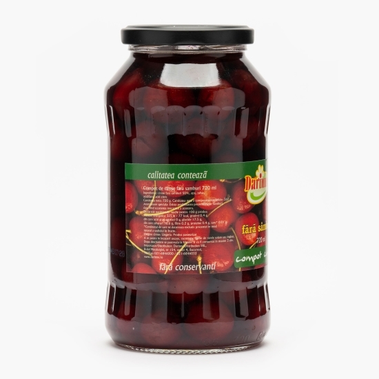 Compot de cireșe fără sâmburi 720ml - Prospețime și varietate - Freshful.ro