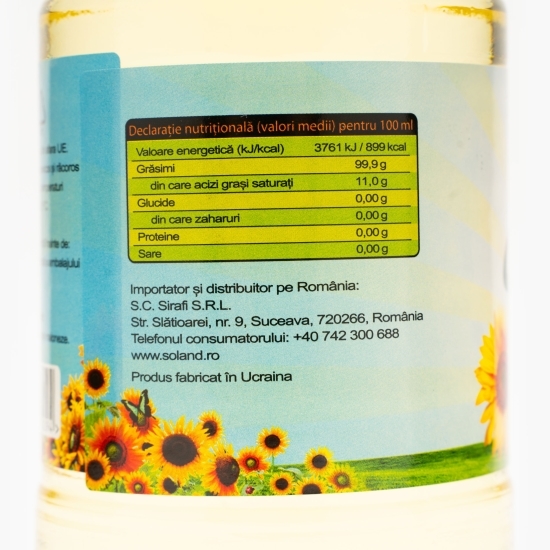 Ulei de floarea-soarelui 1l - Prospețime și varietate - Freshful.ro