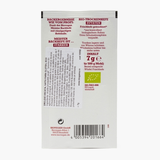Drojdie uscată eco, fără gluten 7g - Prospețime și varietate - Freshful.ro