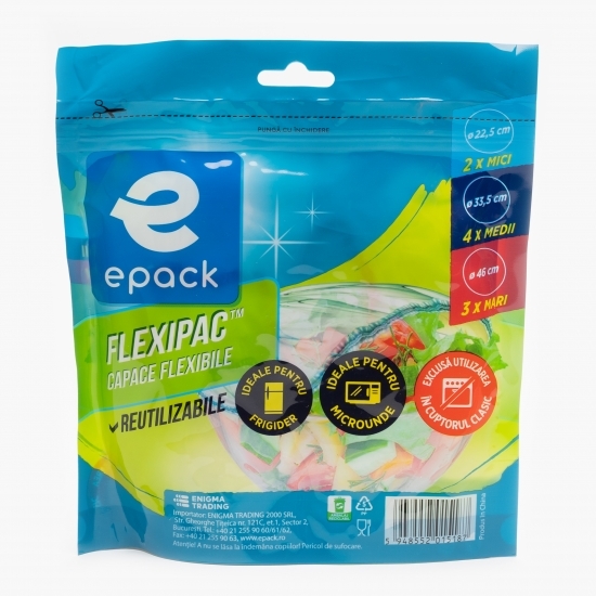 Flexipac capace flexibile 9buc - Prospețime și varietate - Freshful.ro