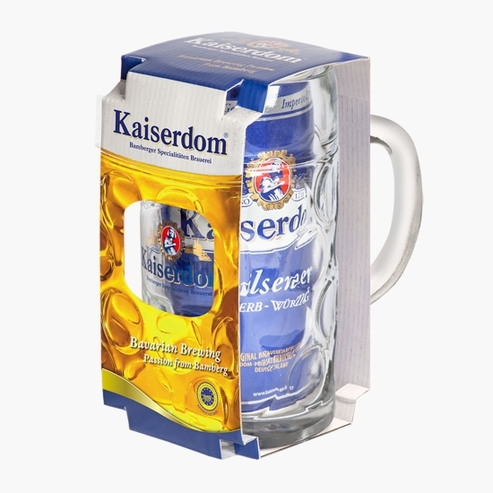 Bere Pilsener, 1l + halbă - Prospețime și varietate - Freshful.ro