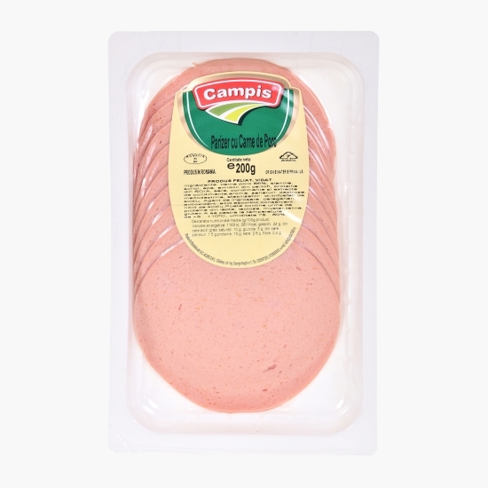 Parizer cu carne de porc feliat 200g - Prospețime și varietate ...