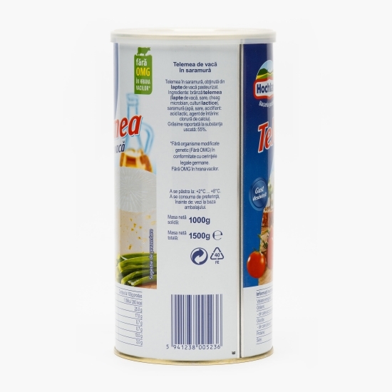 Telemea de vacă în saramură 1kg - Prospețime și varietate - Freshful.ro